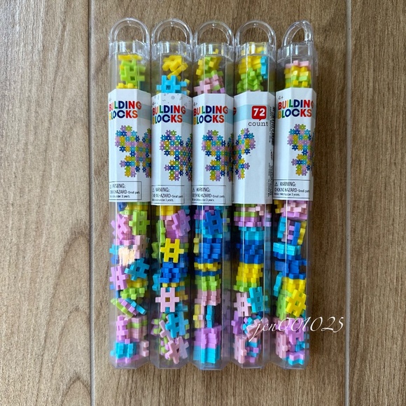 Target | Toys | 5 Sets Target Hashtag Building Blocks Pastel Colors 36 ...